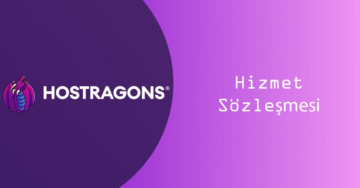 Hizmet Sözleşmesi - Hostragons®