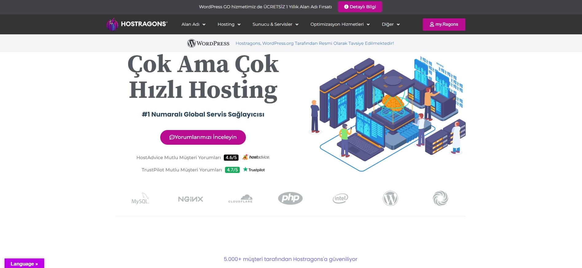 Hostragons® - #1 Numara Hızlı Ve Güvenli Hosting Hizmetleri