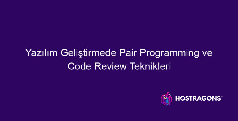 Yazılım Geliştirmede Pair Programming Ve Code Review Teknikleri - Hostragons®
